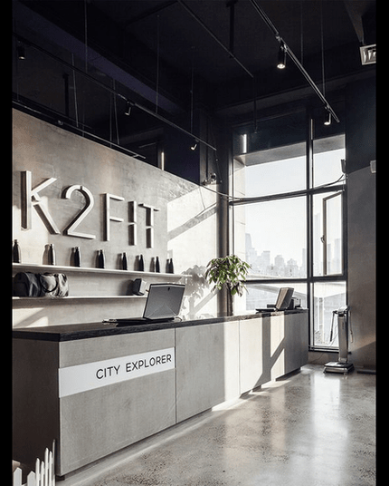 Gym Reception Interior – Trueliving Interior Design